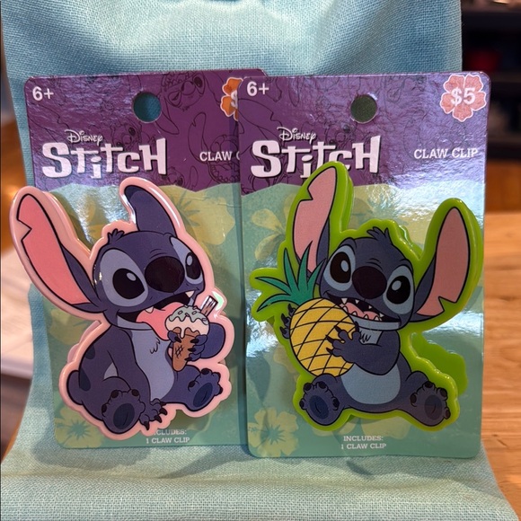 Disney | Accessories | Disney Stitch Hair Clips | Poshmark